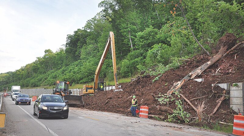 Ohio 60 lane closure: A landslip stopped traffic on State Route 60 ...